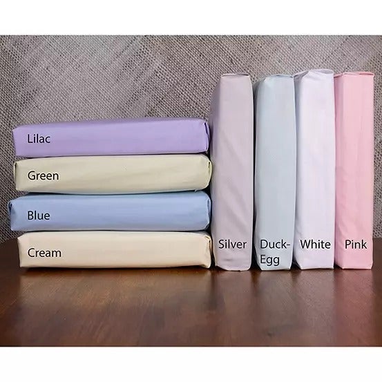 Vantona 100% Luxury Cotton Plain Dyed Fitted Sheets - Sold Separately ...